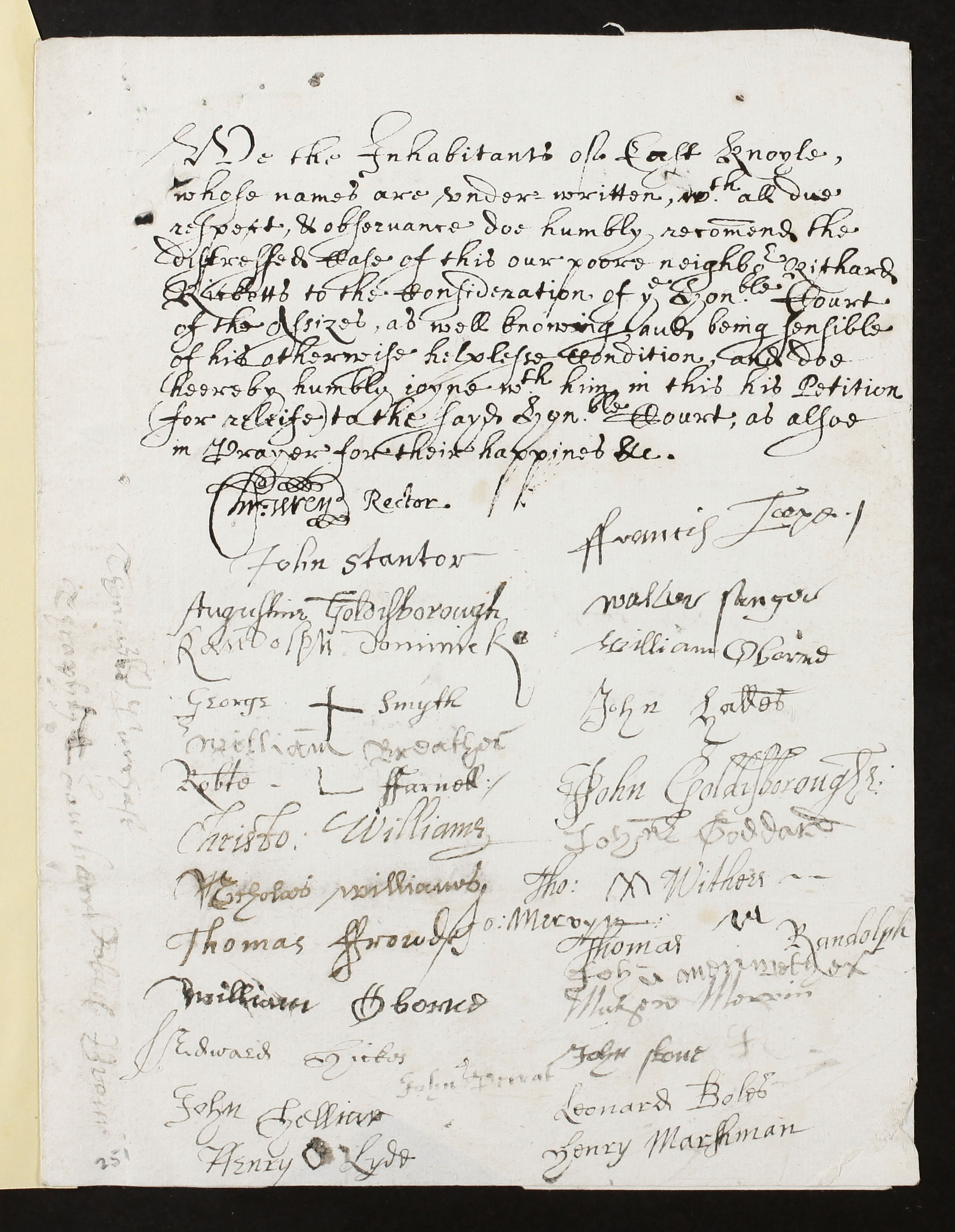 The certificate for Richard Ricketts of East Knoyle, Wiltshire ...