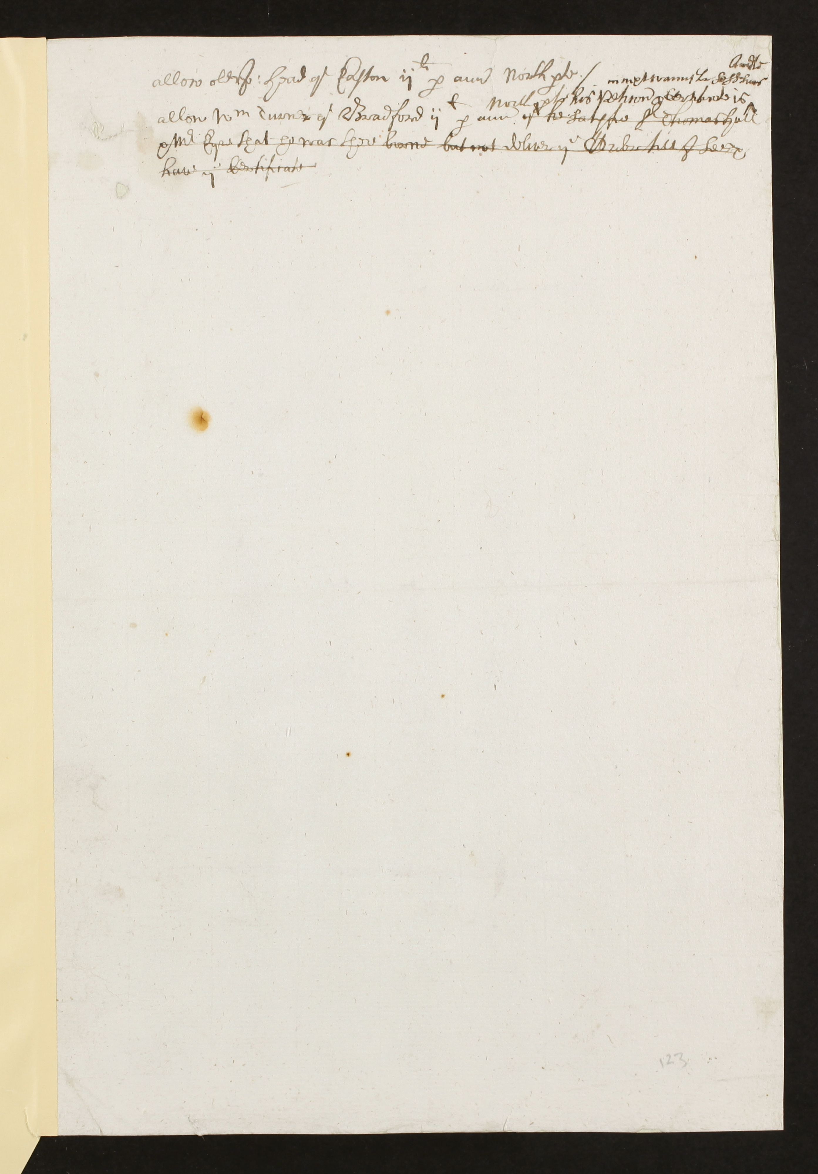 The order for John Head of Easton, Wiltshire and William Turner of ...