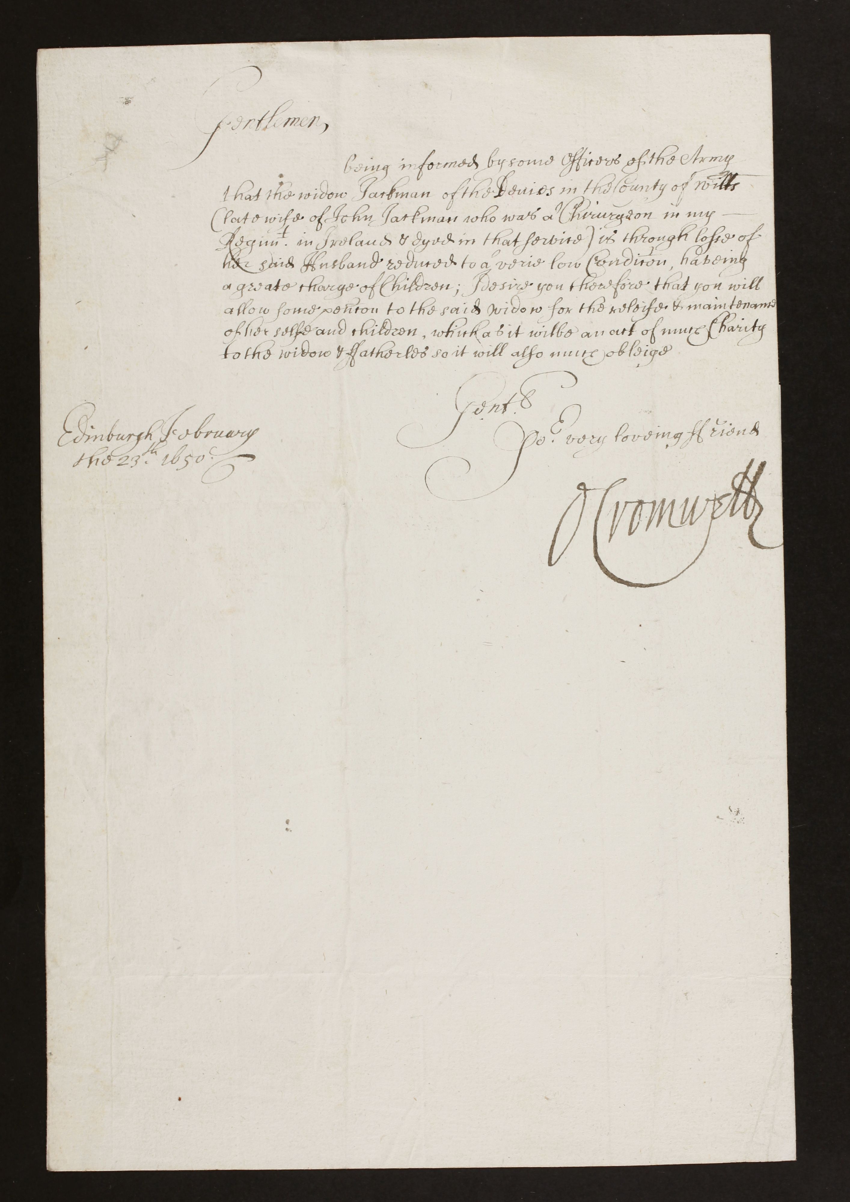The certificate for Jane Jackman of Devizes, Wiltshire, 23 February ...