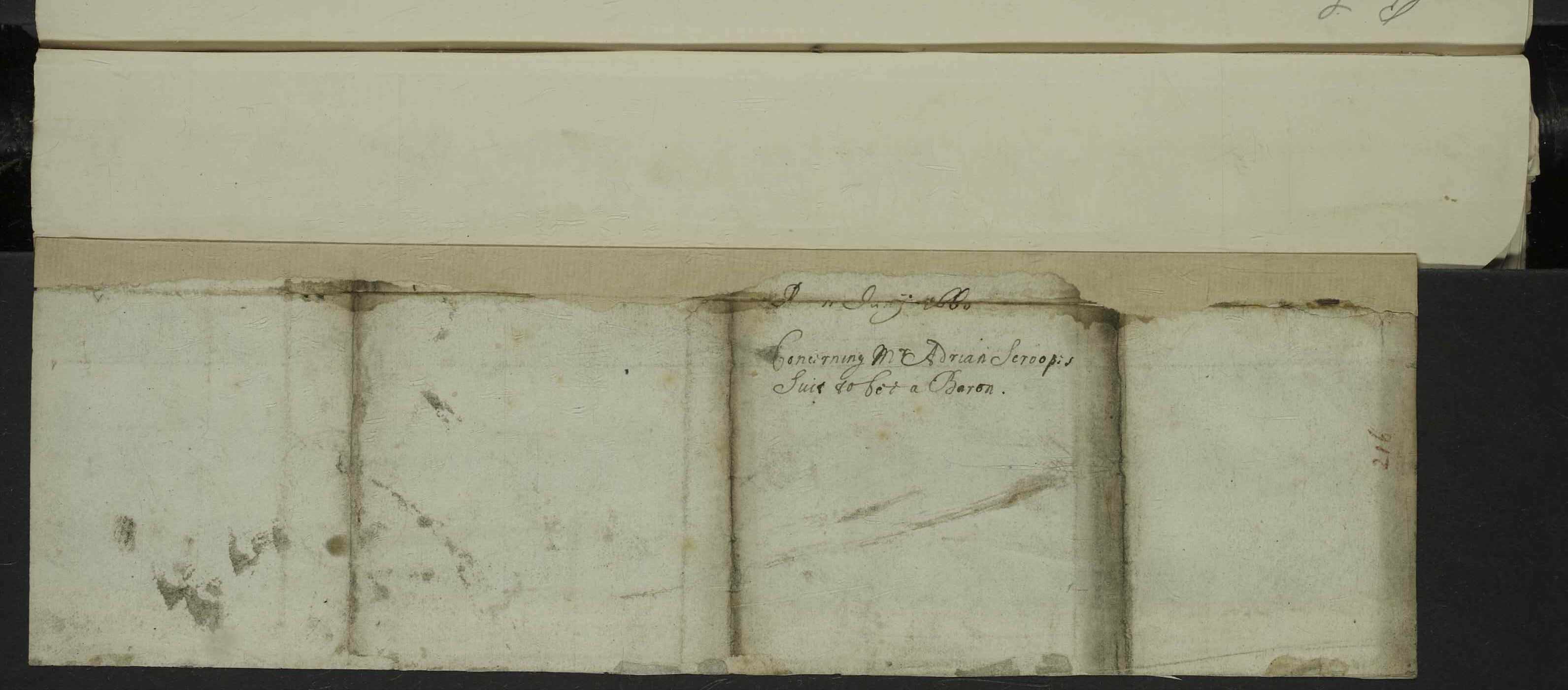 The petition of Adrian Scrope of Cockerington, Lincolnshire, June 1660 ...